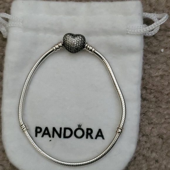 Pandora | Jewelry | Pandora 925 Duo Pave Bracelet New Plus Pandora ...